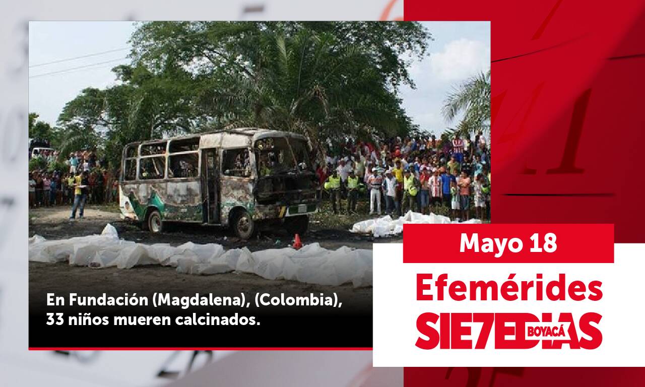 Un día como hoy | 18 de mayo | #Efeméride7días – Boyacá 7 Días